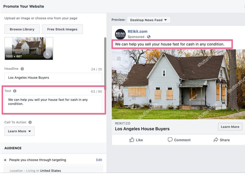 Step By Step Guide To Your First Facebook Ad For Motivated Seller Leads ...
