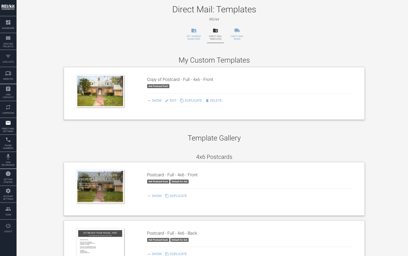 Direct Mail Overview - REIkit.com